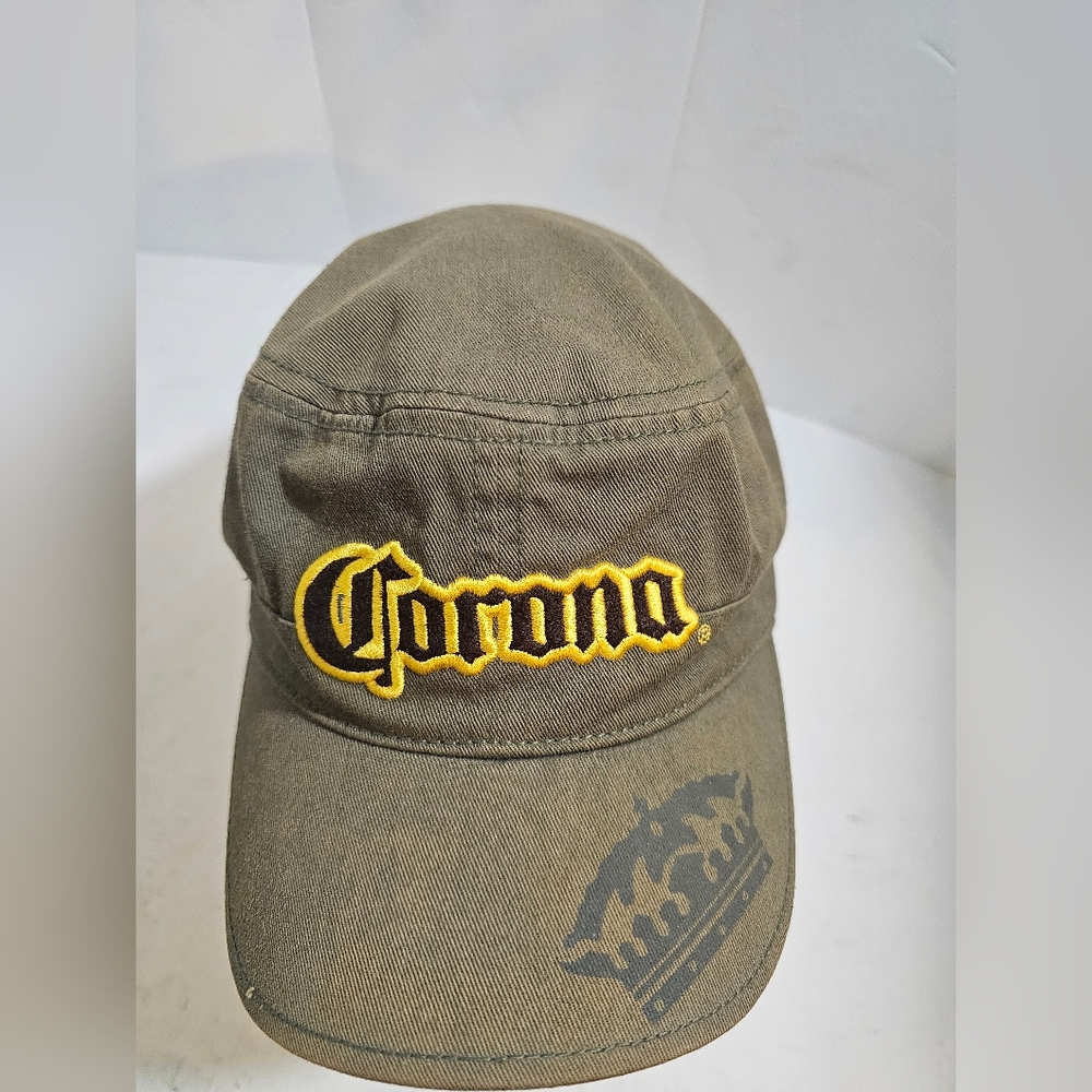 Corona Extra Beer Bio-Domes Military Green Strapback … - Gem